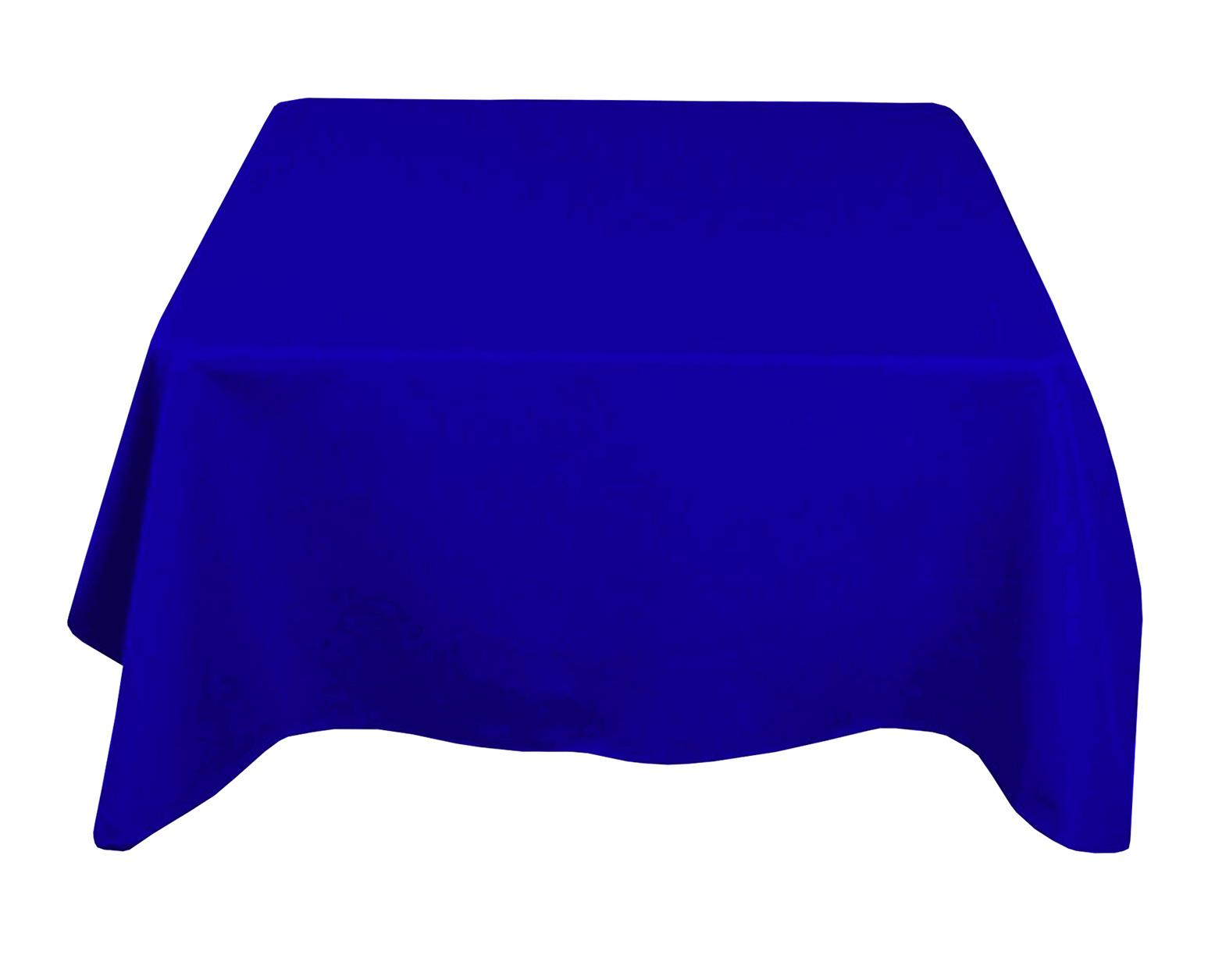 35 x 35'' Royal Blue Polyester Tablecloth - Elegant Event Essentials