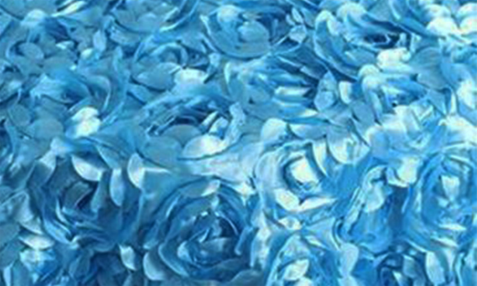 2FT x 6FT (60CM X 180CM) Turquoise Rosette Backdrop - Elegant Event Essentials