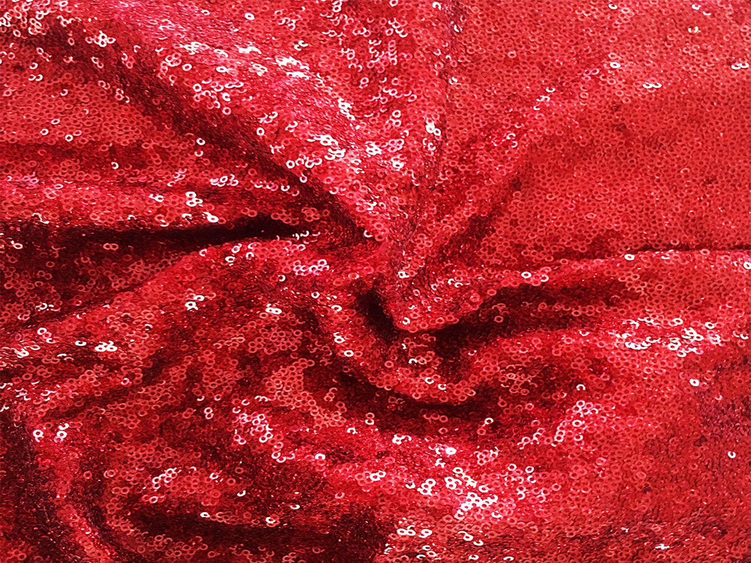 108'' Red Sequin Tablecloth - Elegant Event Essentials